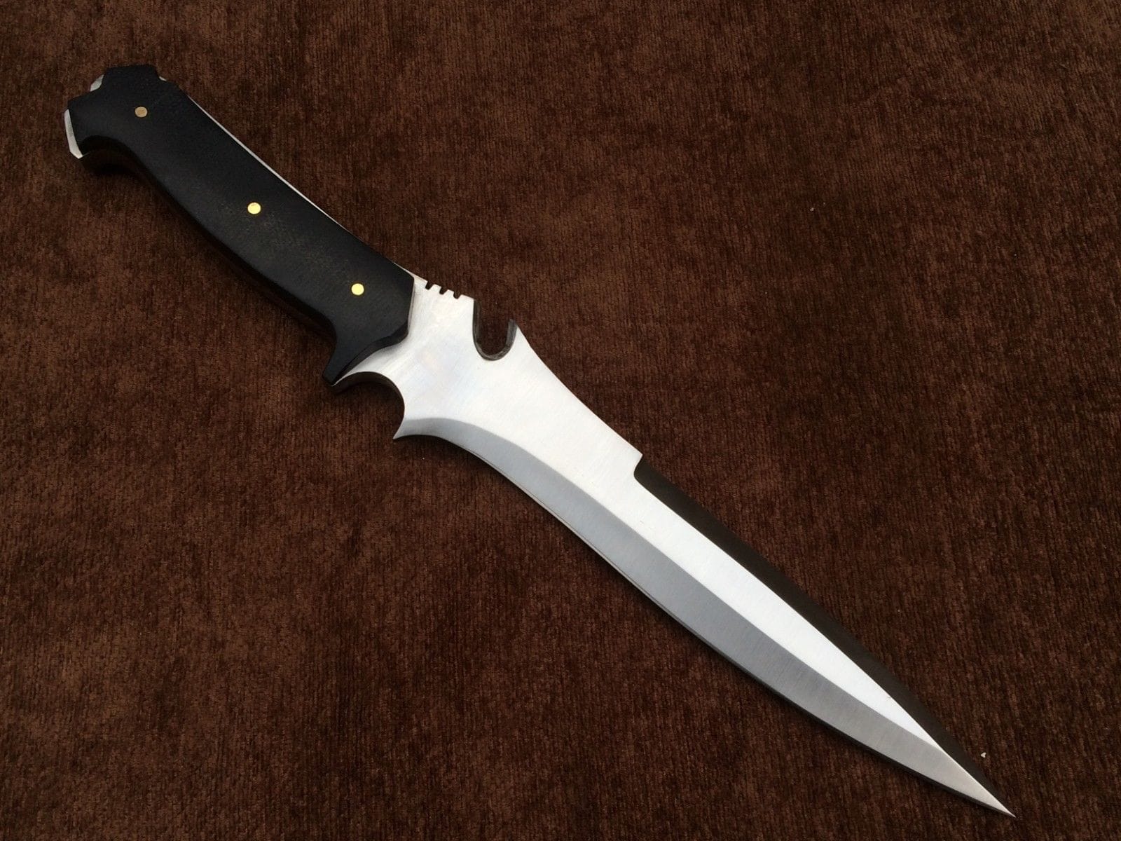 Handmade Leaf Spring Steel Knife Bowie Knife Tactical Knife 2