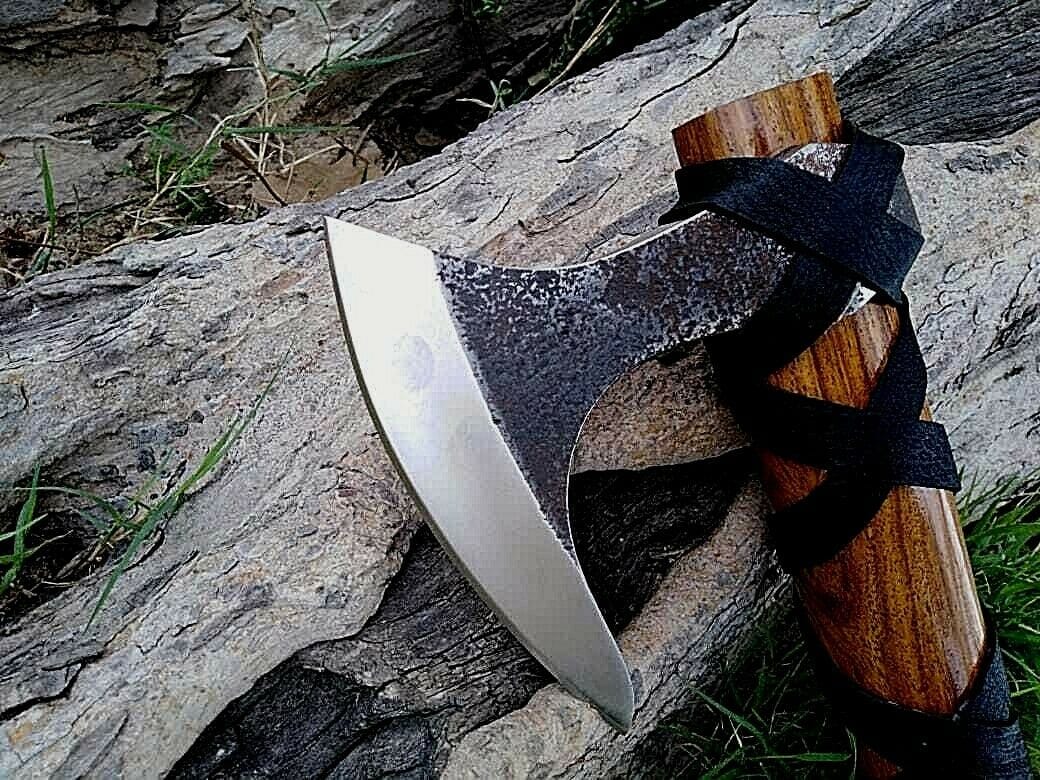 Vintage Viking hunting/wood cutting Engraving Axe Ancient Medieval ...