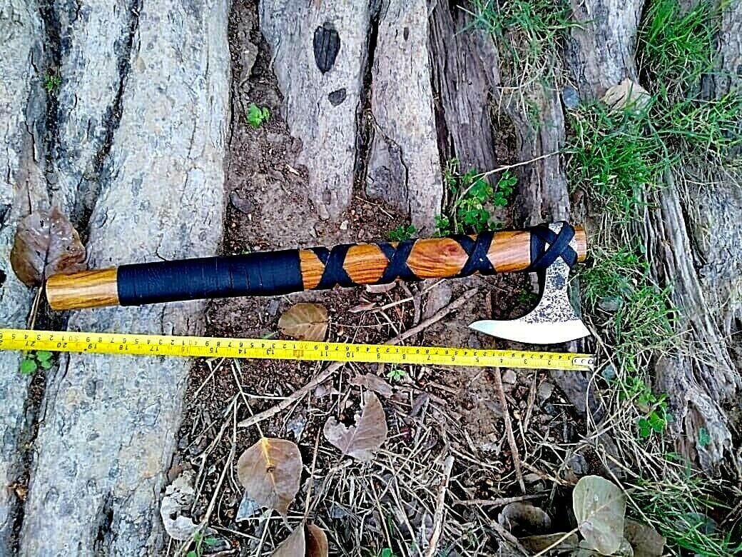 Vintage Viking hunting/wood cutting Engraving Axe Ancient Medieval ...