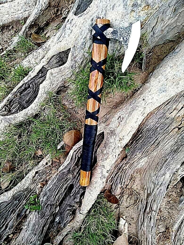 Vintage Viking hunting/wood cutting Engraving Axe Ancient Medieval ...