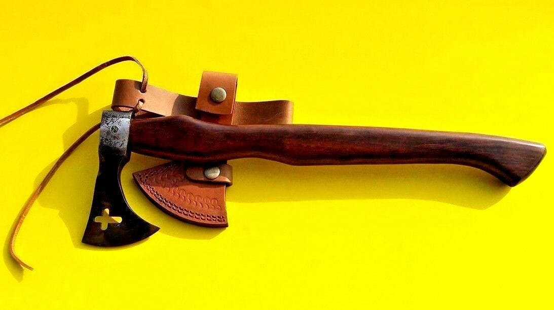 Custom Forged Survival/Hunting Tomahawk Viking Bearded Hatched Axe Holy ...