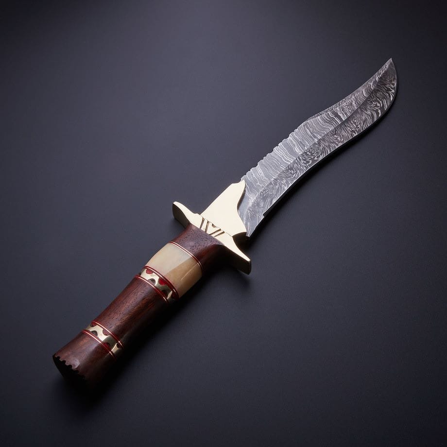 12 Inches Custom Handmade Damascus Steel Medieval Dagger with Beautiful ...