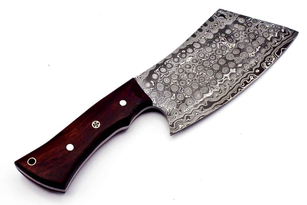 Personalizable Handmade Damascus Steel Cleaver Chopper Chef Kitchen Knife Heavy Duty Damascus ...