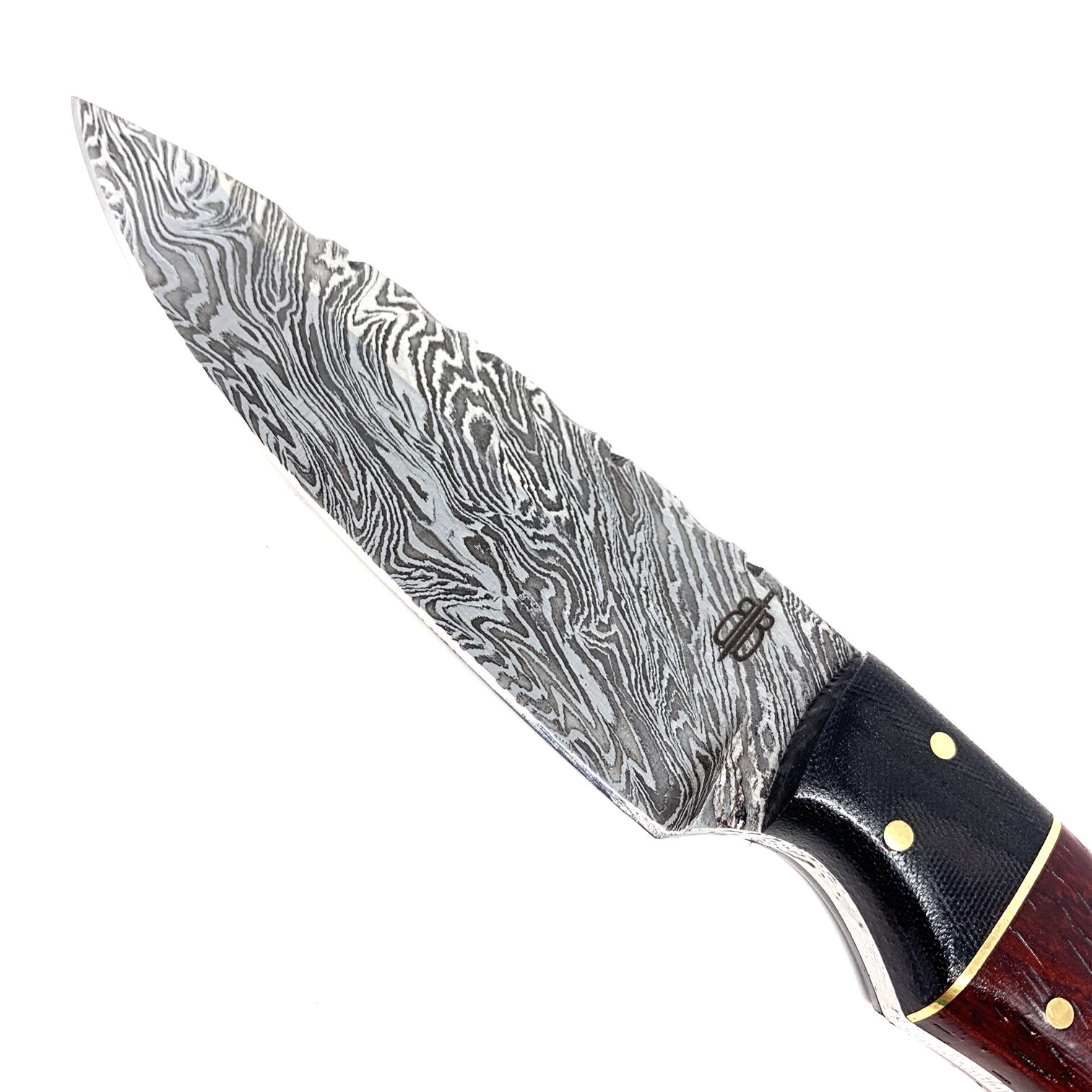 Custom Handmade Fixed Blade Drop Point Damascus Hunting Knife With ...