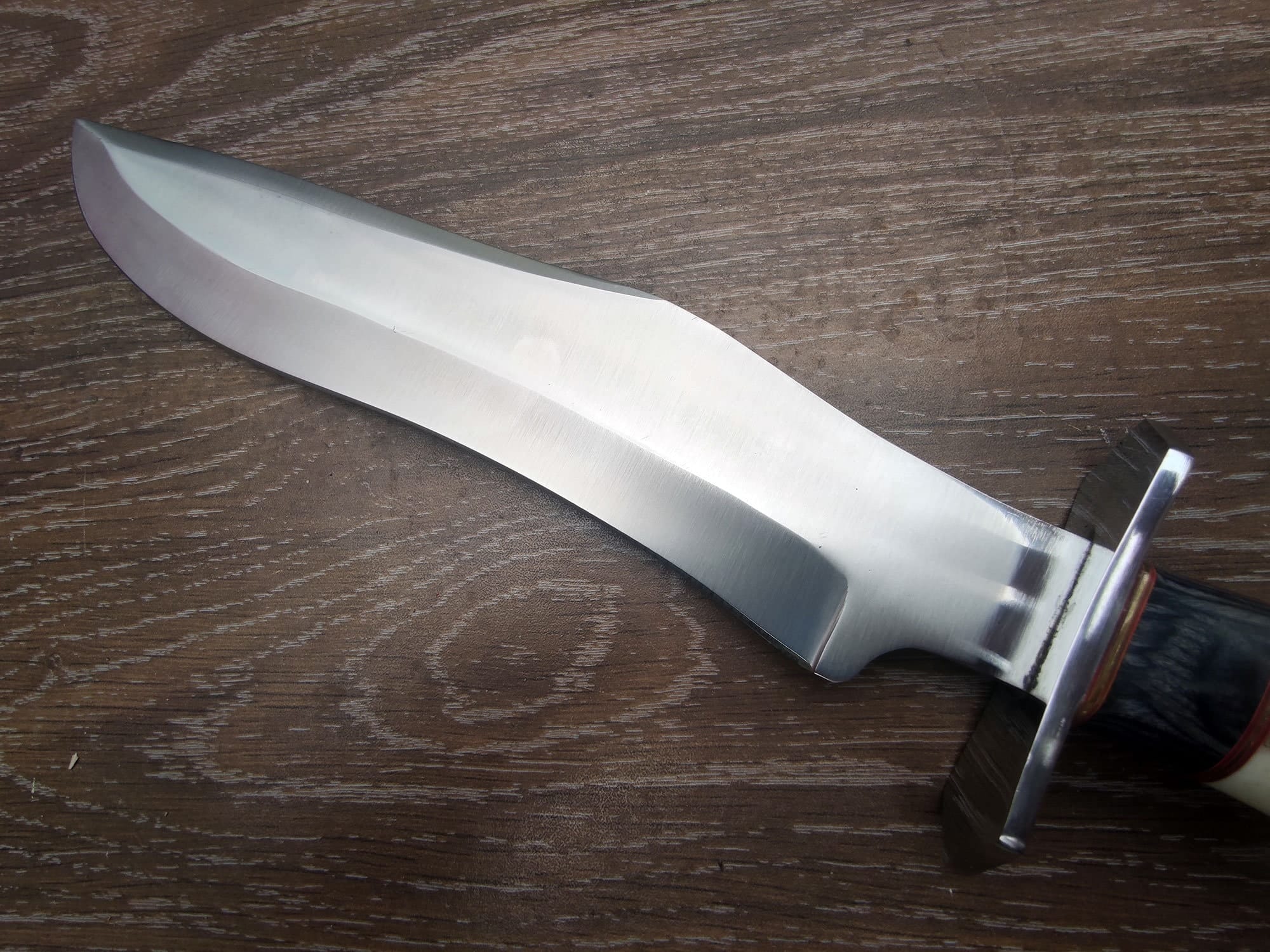 Hunting Knife Cold Steel Survival Knife Bone Handle With Leather Sheath