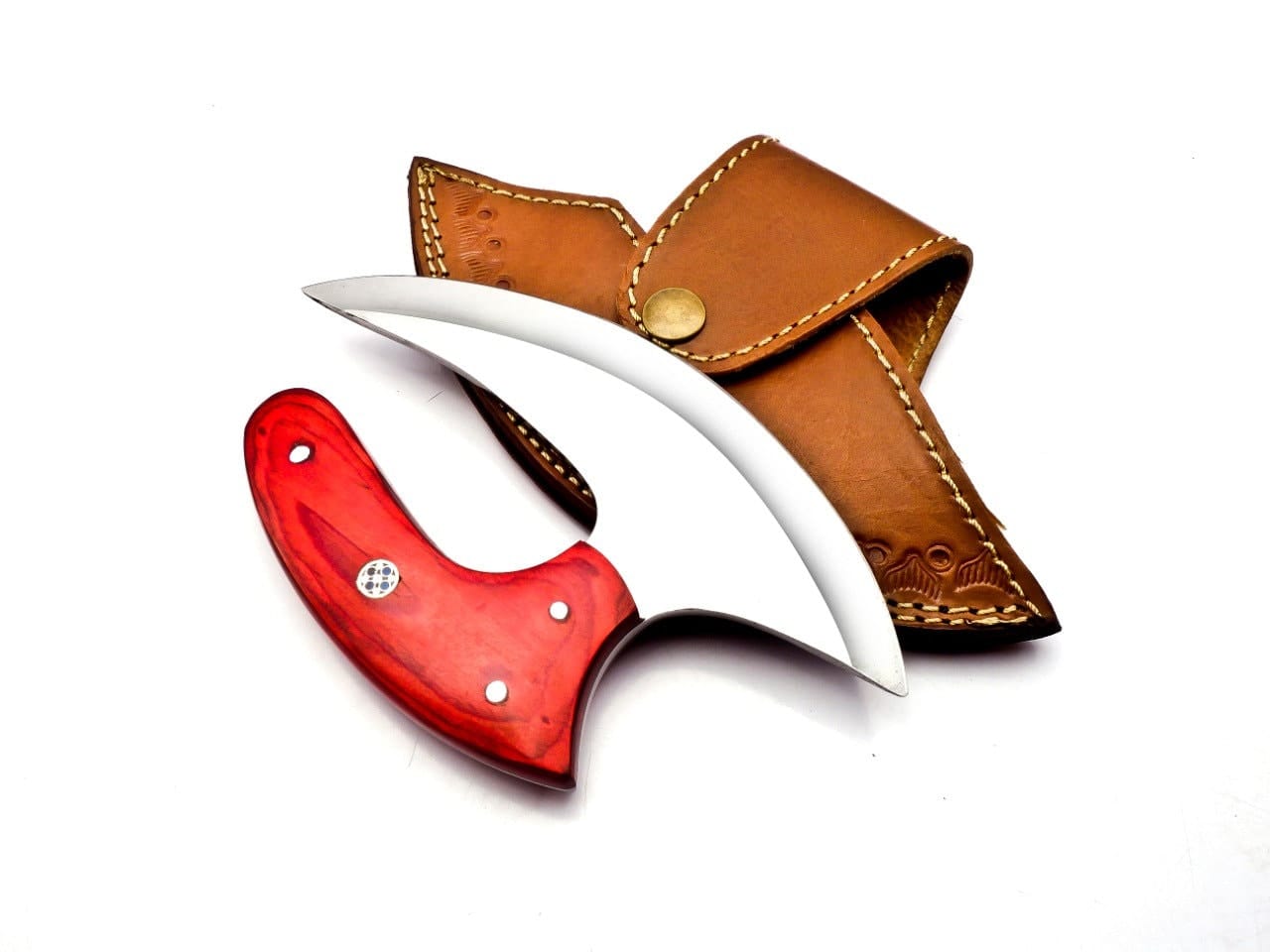 Handmade D2 Steel Chef Kitchen Ulu Knife Heavy Duty D2 Steel Comes With ...