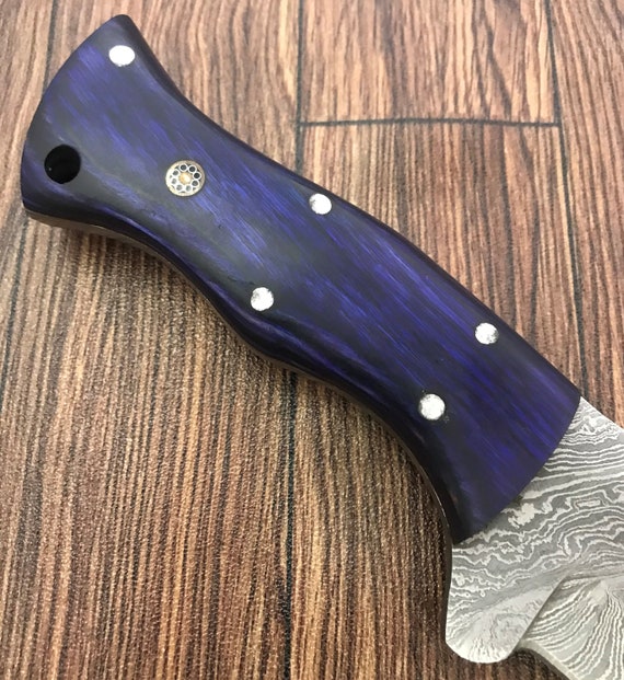 Beautiful Custom Handmade Damascus Steel 10 Inches Tracker Knife - Made ...