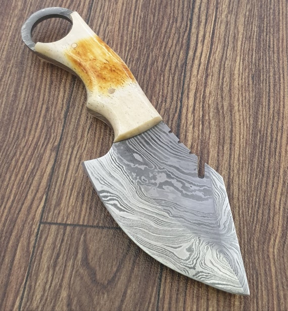 10 inches Custom Handmade Damascus Steel karambit knife -Classic Piece ...